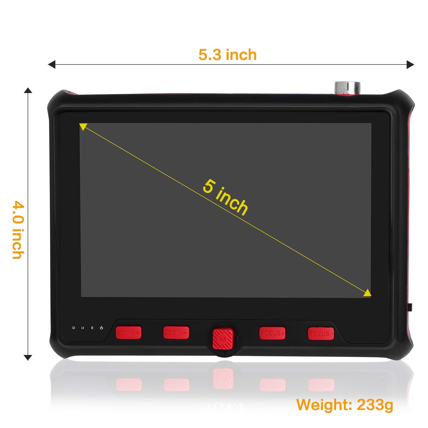 5 '' Wrist CCTV Tester Analog Camera Moniton,Professional All-in-One Tester for CCTV Installation and troubleshooting(6800ACT)