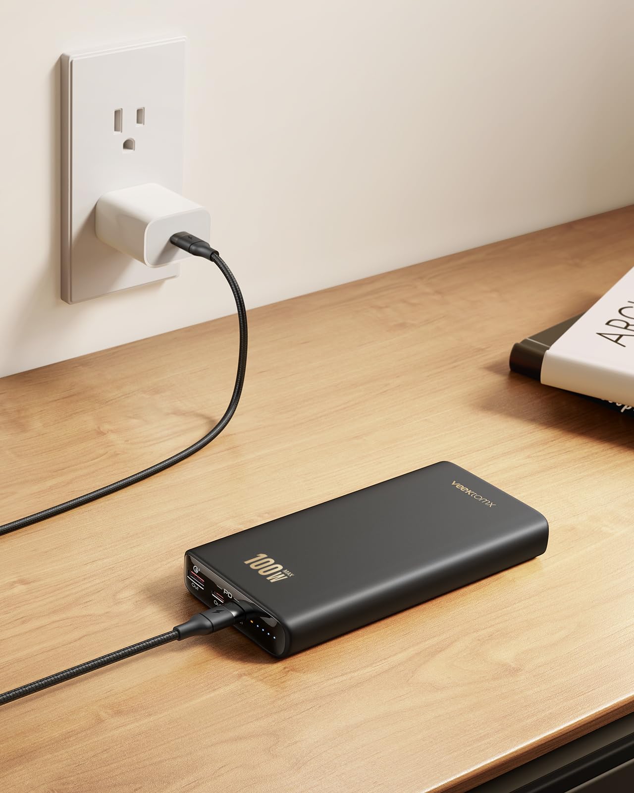 VEEKTOMX Power Bank Fast Charging, 65W 20000mAh Laptop Portable Charger USB C PD& QC 3.0 Battery Pack Compatible with iPhone 14/13/12/11 Pro Mini IPad Samsung Switch MacBook Dell XPS IPad