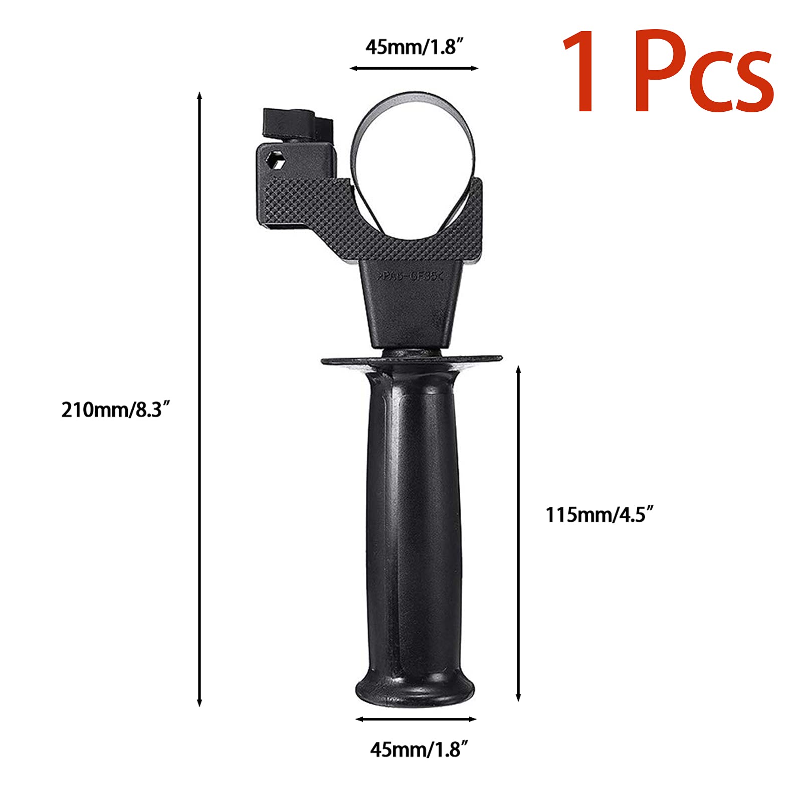 1Pcs Black Plastic Electric Hammers Handle Auxiliary Side Front Handle for Bosch Gbh2-20/22/24, Power Tools Accessories (Bosch-20/22/24)
