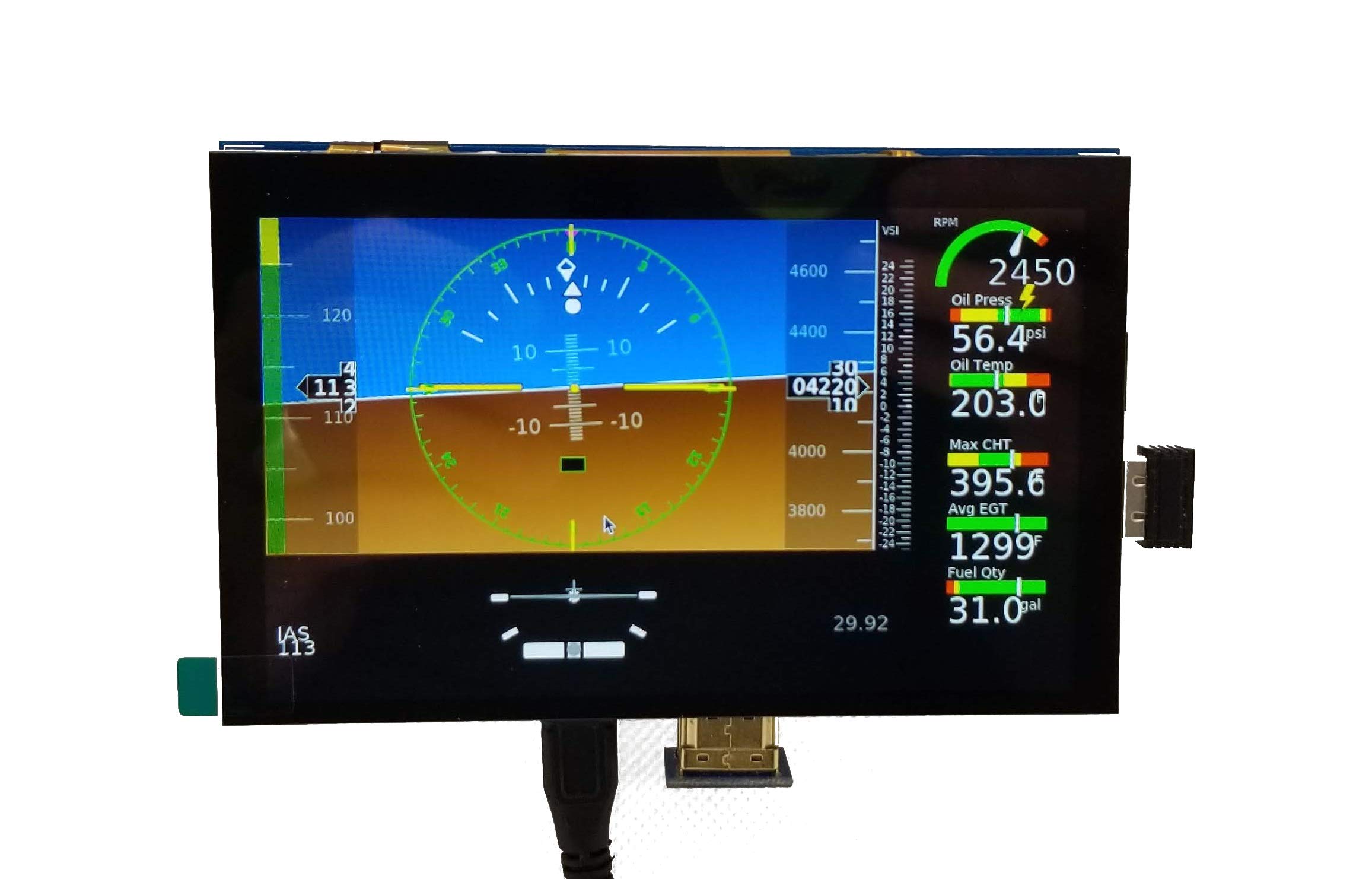5 Inch Sunlight Readable Touch Screen 800x480 IPS LCD Display for Raspberry Pi 3/4 (or Any HDMI Source with no Touch)