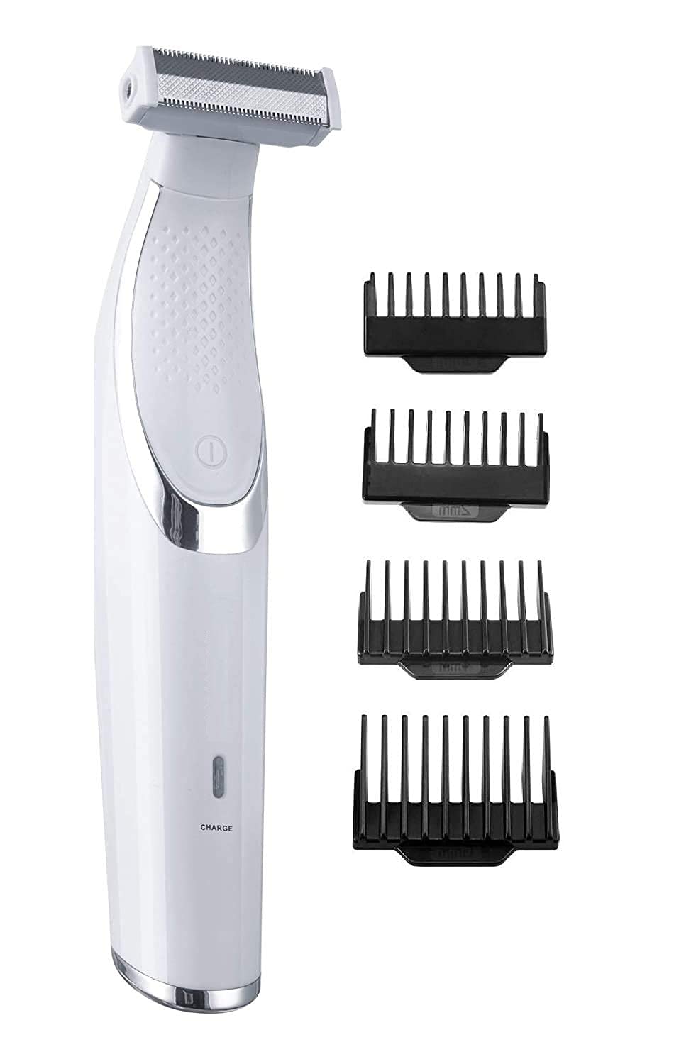 Beard Mustache Trimmer for Men Rechargeable Electric Hair Razor Foil Shaver for Edging Beards, Mustaches, Stubble and Body Hair - Cordless Wet Dry Man's Hair Groomer Kit with Combs