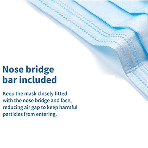 2,000pcs Disposable Face Masks- 3 Ply Breathable Mask For Adults (40 Packs of 50)