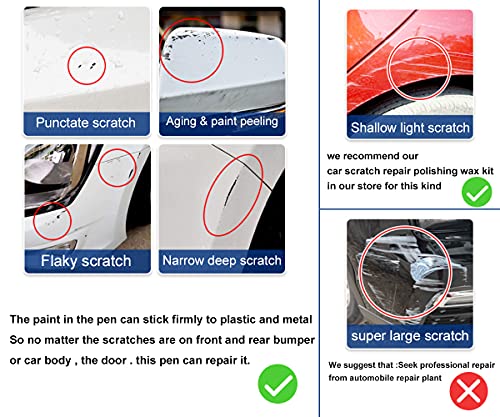 Car Touch Up Paint Pen Silver Auto Scratch Remover Pen 1F7 Auto Scratch Repair Kit for Deep Scratches Trucks Motorcycles Boat Cars Scratch Repair Easy Repair (For Toyota COROLLA, Metallic Silver)