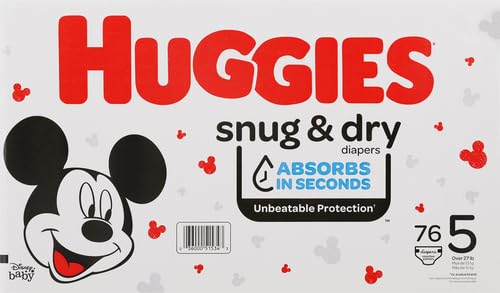 Huggies Snug & Dry Diapers, Size 5