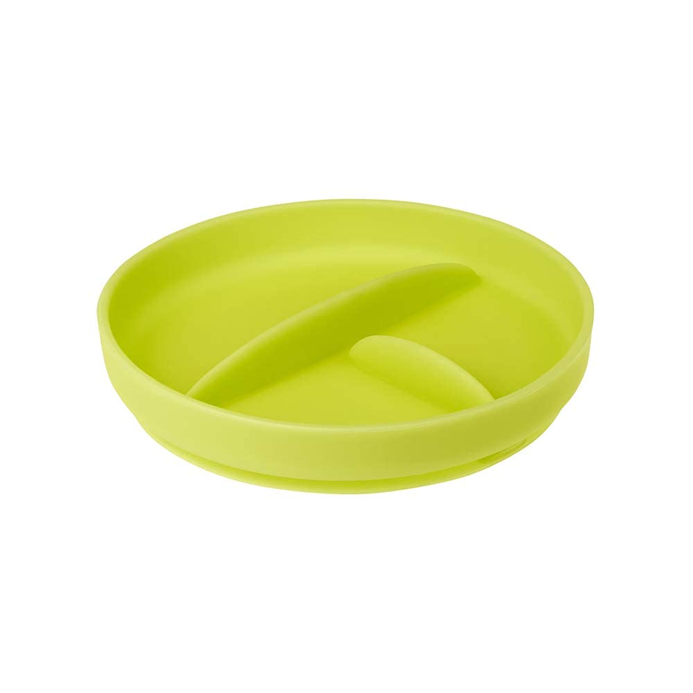 Olababy Training Fork, Training Spoon and Suction Plate(Kiwi) Bundle
