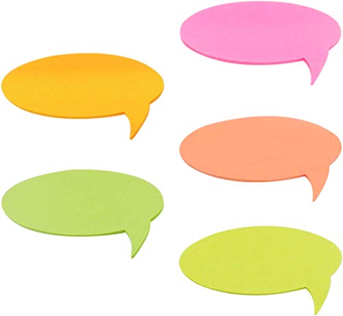 4A Shapes Sticky Notes,Bubble Shape,3 3/8 x 1 7/8 Inches,Neon Assorted,Self-Stick Notes,200 Sheets/Pad,1 Pad/Pack,4A 5059