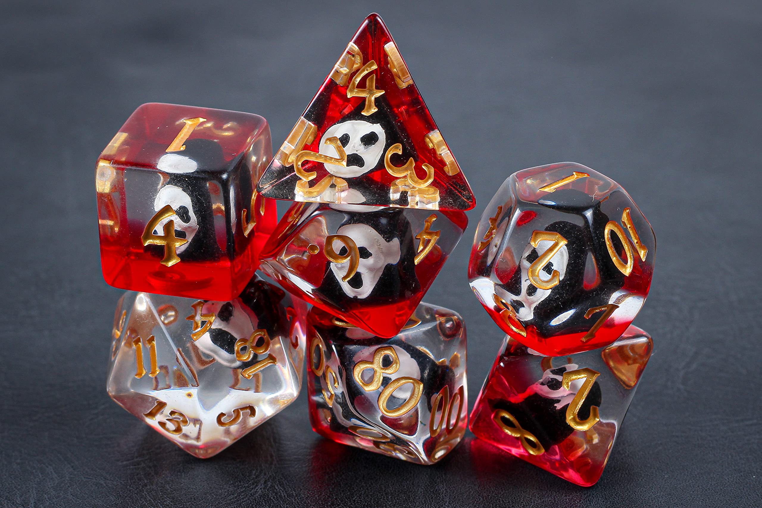 3DEGOS Horror Boogeyman of Evil DND Dice Set for Dungeons and Dragons Gifts, D&D, D and D, Pathfinder, Accessories, D20, Polyhedral, Resin Dice, Metal, Dice Tray, Tower, Bag, Box
