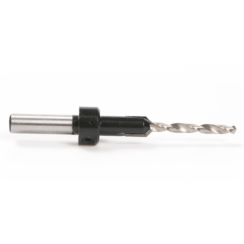 5 Pcs Adjustable Depth Round Shank Woodwork Tapered Countersink Hole Drill Bit Set,0.3"/8mm Shank