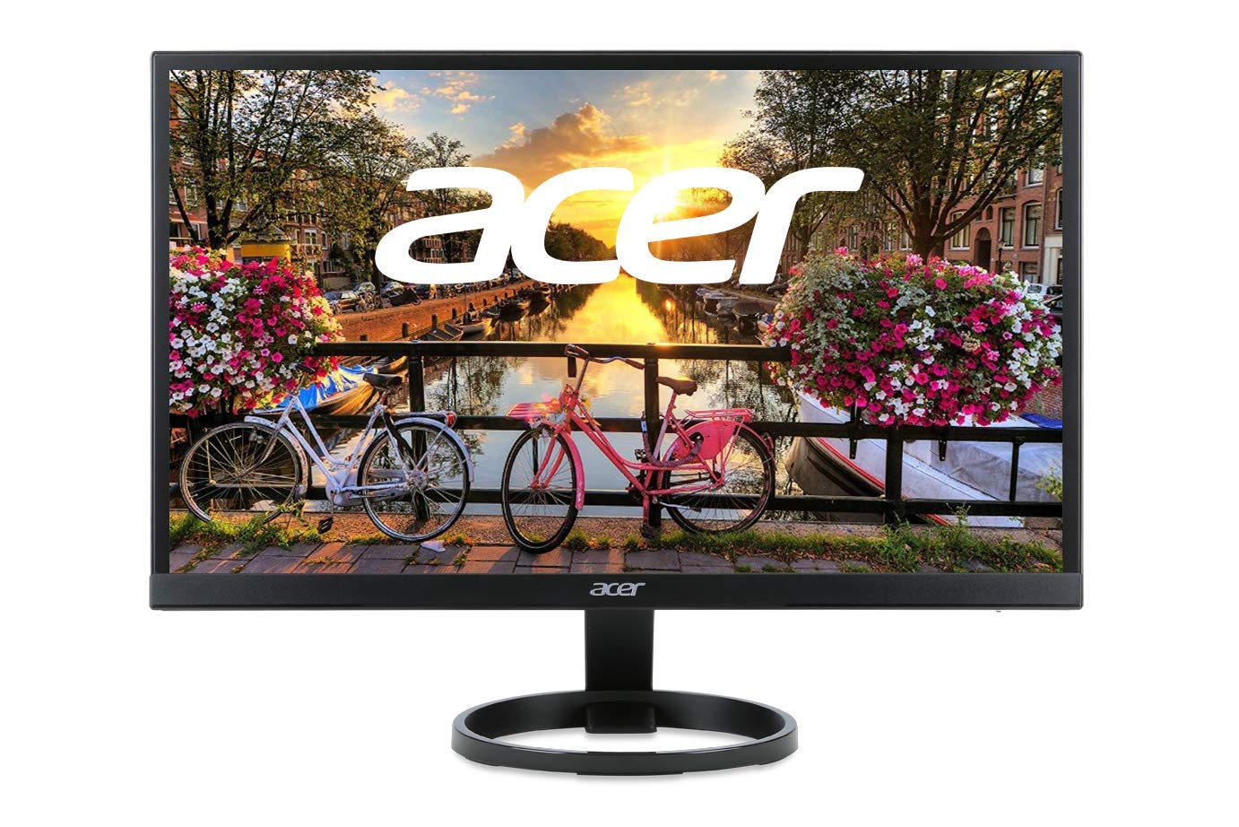 Acer R221Q Bbix 21.5" Full HD (1920 x 1080) IPS Ultra-Thin Edge-to-Edge Zero-Frame Monitor with AMD FreeSync Technology, 1ms VRB, (HDMI & VGA Ports)