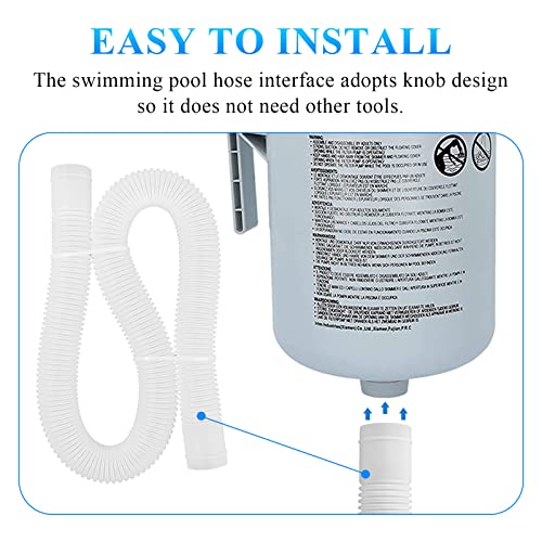 1-1/4 Inch x 3ft Pool Skimmer Hose Replacement for Intex Above Ground Pool Skimmer Pump Transfer Hose