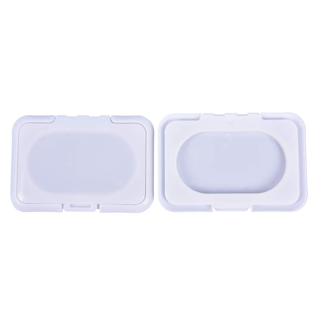 30Pcs Disposable Baby Wipes Lid Wipes Cover Single Sheet Dispenser Portable Child Wet Tissues Box Lid, 3.94 x 2.64 Inches