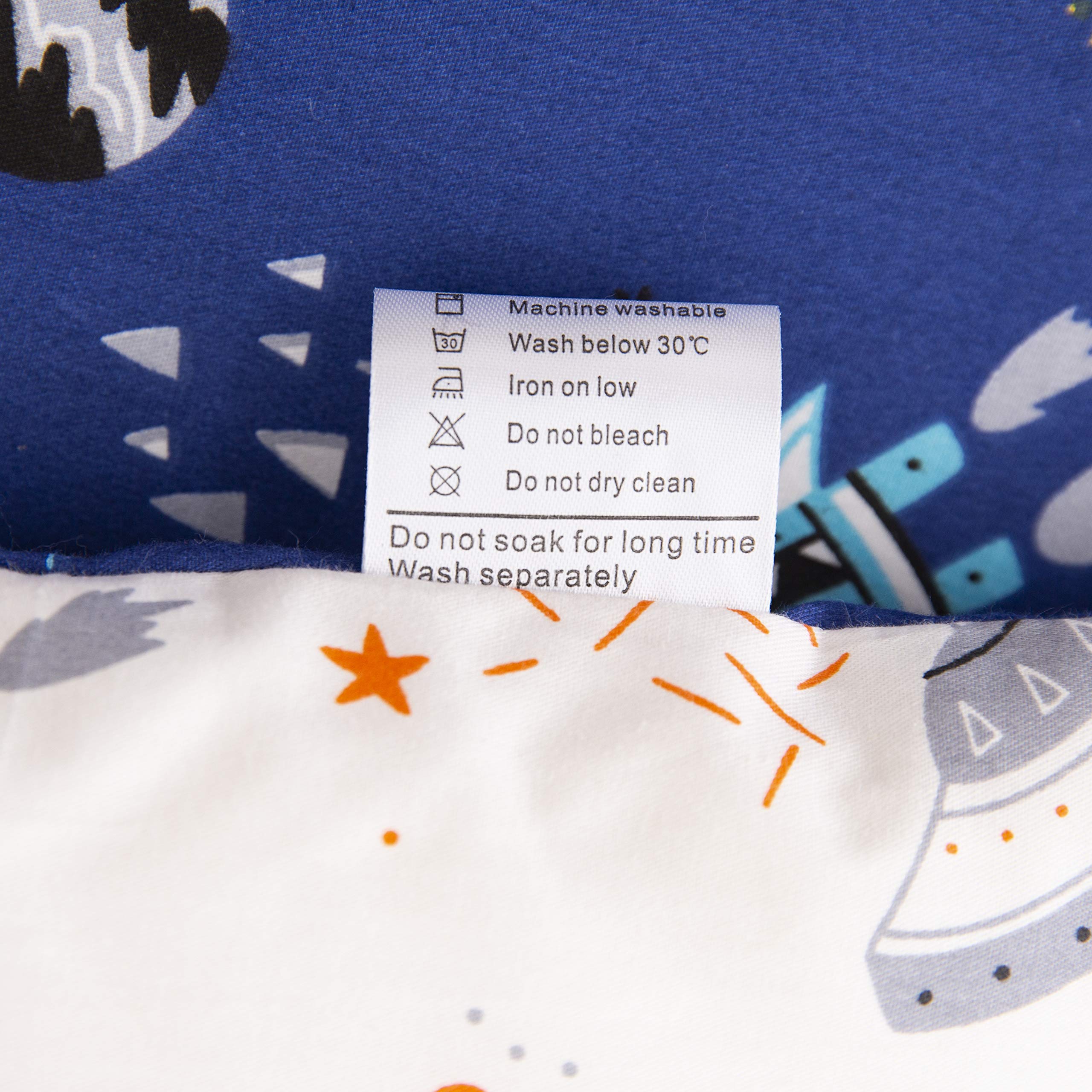 Brandream Baby Boys Crib Sheet Sets Outer Space, Rocket & Planet Fitted Crib Sheets,2 Pack Navy/White Baby Infant Newborn Crib Mattress Sheet 100% Cotton,Galaxy Theme