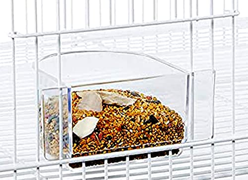 64" Extra Large Wrought Iron Breeding Flight Canary Parakeet Cockatiel Lovebird Finch Cage Side Nesting Doors with Removable Rolling Stand