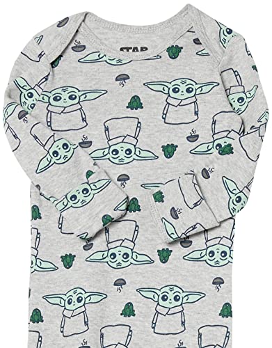 Amazon Essentials Disney | Marvel | Star Wars Baby Boys' Sleeper Gowns, Pack of 2, Star Wars Child, 0-6 Months