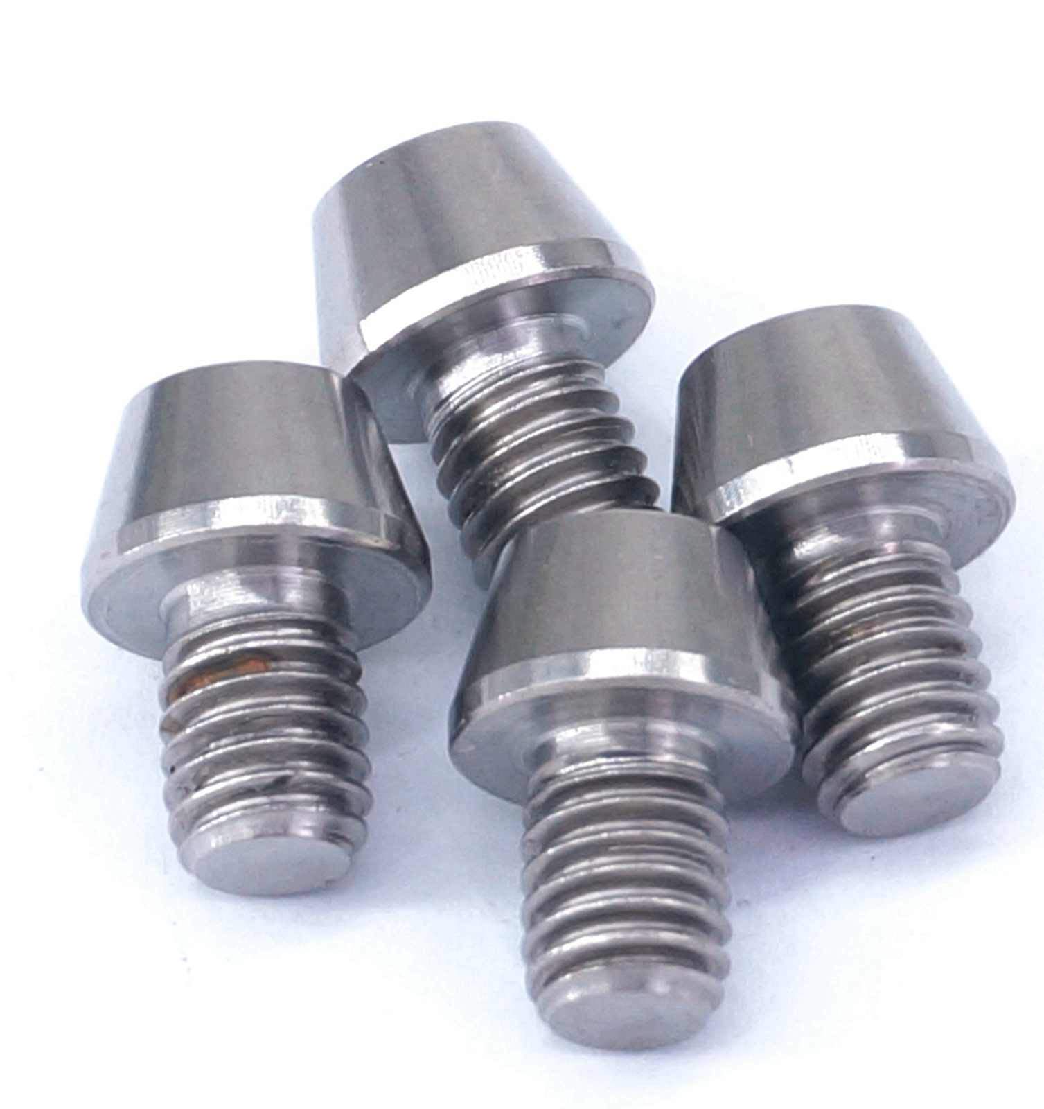Sorekarain 4 PCS M6x8mm Pitch 1.0mm Ti GR5 Titanium Taper Cone Allen Head Bolt for Bicycle V Brake