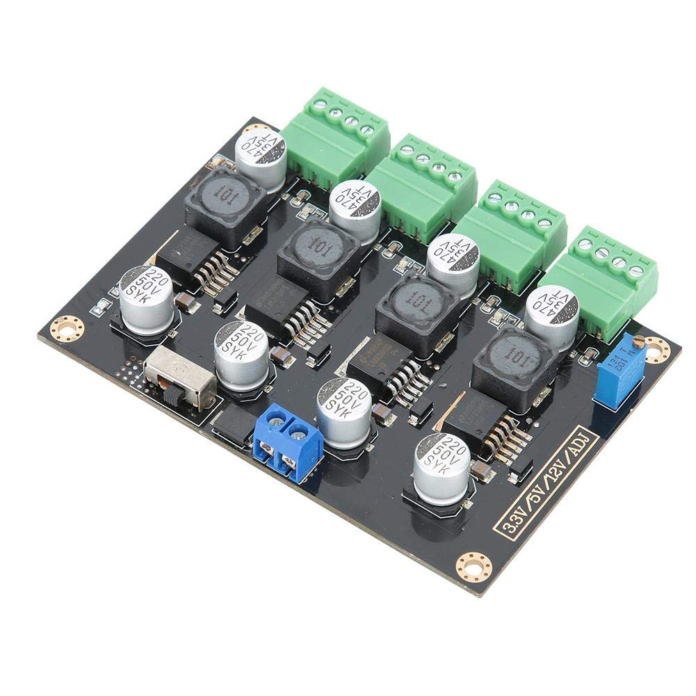 Adjustable Voltage Output Converter Multi-Channel Switching Power Supply Module with 4 Multi-Channel Outputs, LM2596 Chip, Support 3.3V / 5V/ 12V/ ADJ