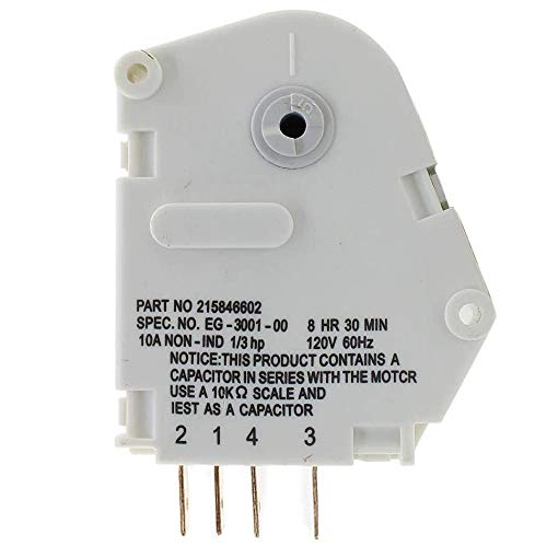 215846602 Refrigerator Defrost Timer by Seentech, Compatible with Kenmore Refrigerators β Replaces Part Number: 215846606 240371001 241621501 AP2111929 PS423801 PS423802