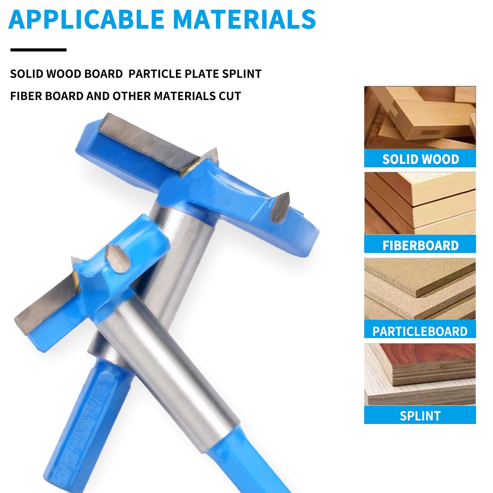 1-5/8" Forstner Drill Bit,Hex Shank Carbide Tipped Wood Drilling Wood Tool Punching Bit(42mm)