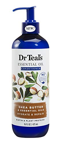 Dr Teal's Shea Butter Hydrate & Repair Essential Oil Conditioner, Sulfate Free, 16 Fl Oz