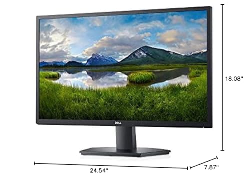 Dell SE2722H Monitor - 27-inch Full HD (1920 x 1080) 60Hz 8ms Display, HDMI/VGA Connectivity, AMD FreeSync Technology, Tilt Adjustability - Black