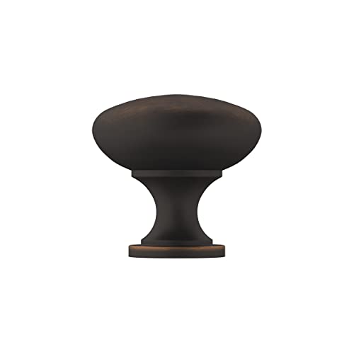 Amerock | Cabinet Knob | Oil Rubbed Bronze | 1-1/4 inch (32 mm) Diameter | Era | 1 Pack | Drawer Knob | Cabinet Hardware