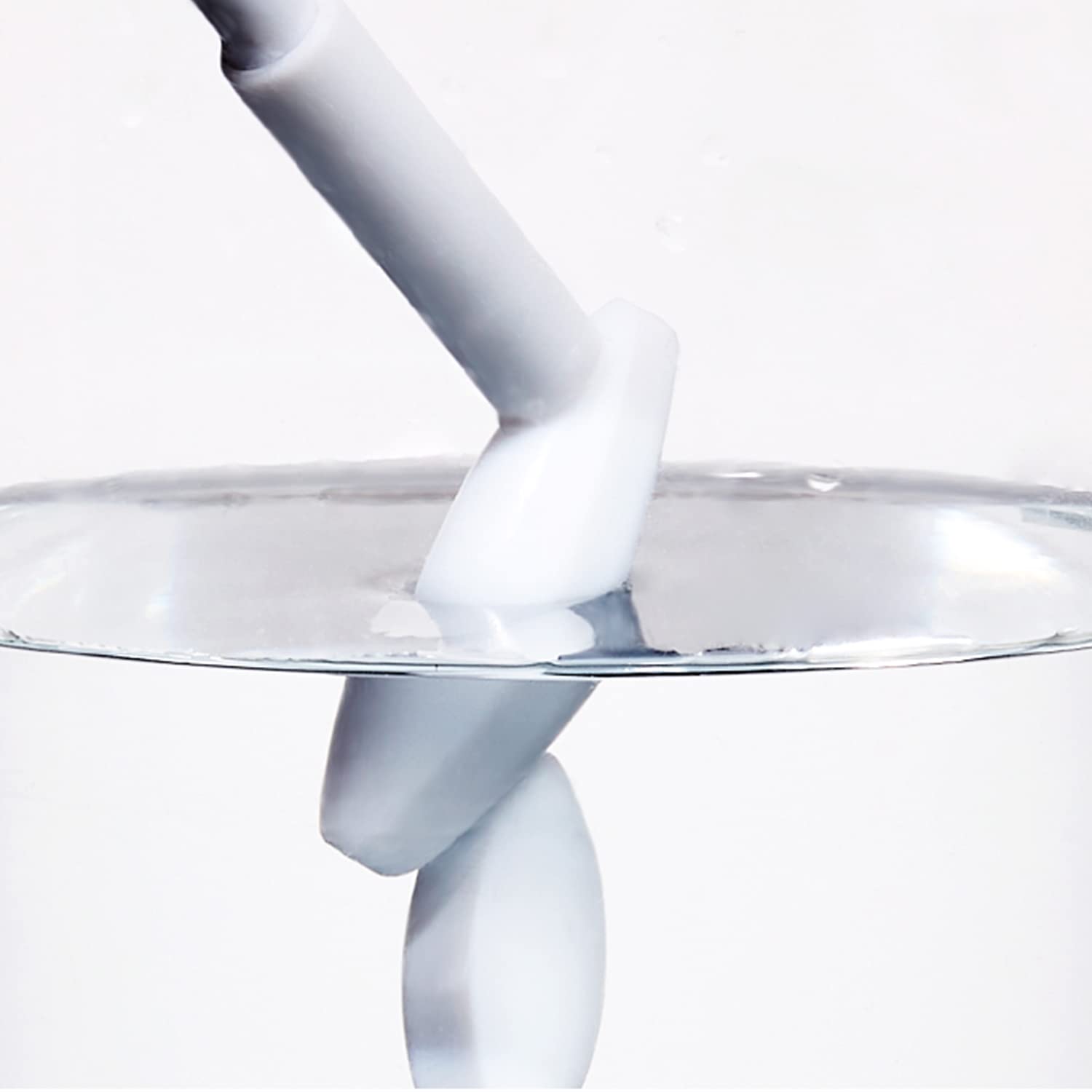 10pcs PTFE Magnetic Stirrer Mixer Stir Bar Spinbar Stirring for Lab Use White Color