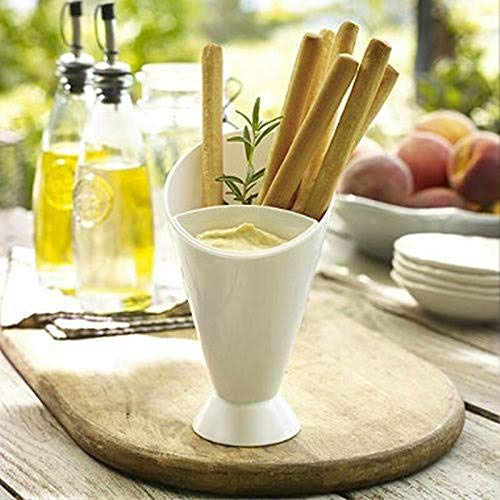 Chip and Dip French Fry Cone & Dipping Cup Veggies and Dipping Finger Foods