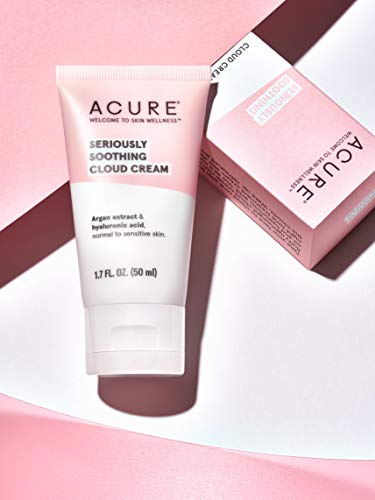 Acure Seriously Soothing Starter Kit - 100% Vegan & For Dry to Sensitive Skin, Includes Cleansing Cream, Cloud Cream, & Day Cream, Serum Stick & Blue Tansy Night Oil, 5 Count