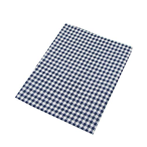 7pcs Dark Blue 19.7" x 19.7" Cotton Sewing Fabric Bundles, Pre-Cut Quilt Squares for DIY Crafting Patchwork