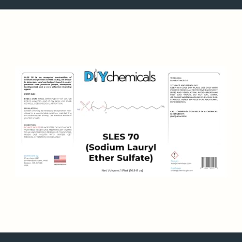 DIYChemicals | High Purity 70% Sodium Lauryl Ether Sulfate (SLES) (1 Pint (16 fl oz))