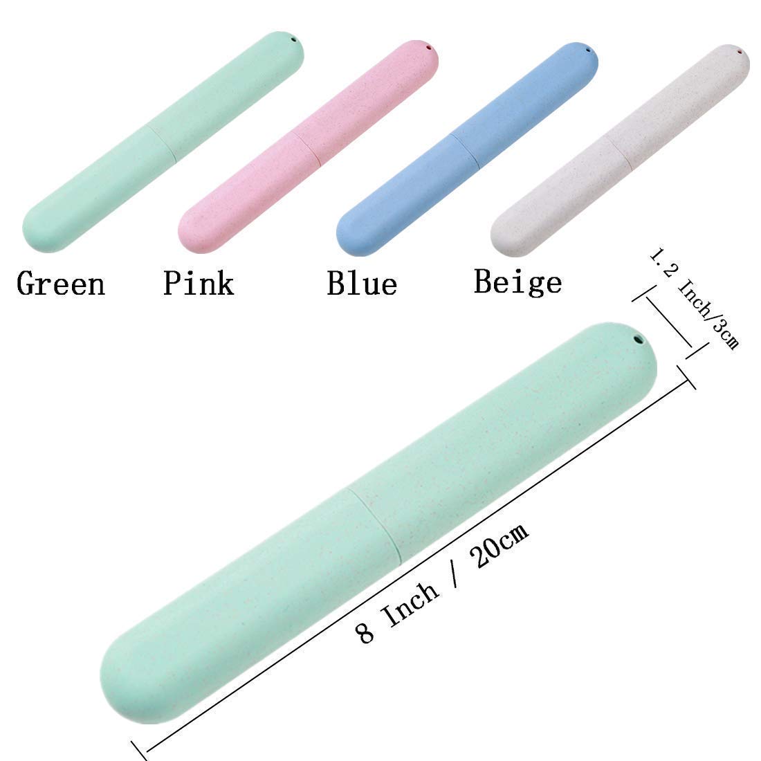 4 Packs Travel Toothbrush Case and 2 Packs Travel Soap Holder