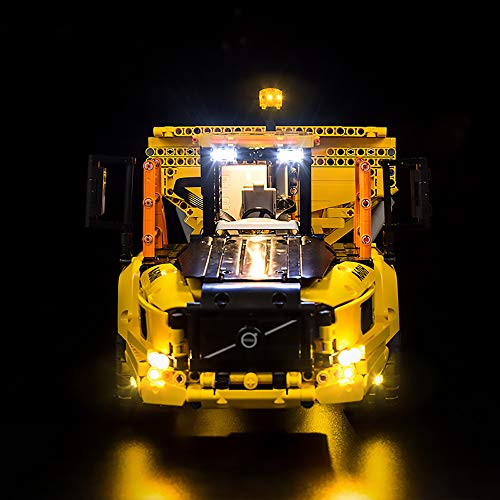 T-Club Upgrade Light Kit LED Lights for Lego 42114 Technic 6x6 Volvo Articulated Hauler RC Truck (Not Include Lego Model) (Upgrade Style)