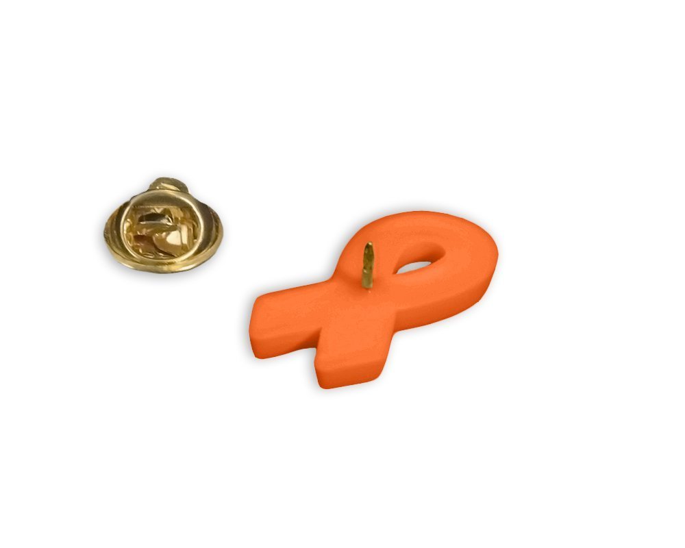50 Pack Gun Violence/Mass Shooting Awareness Orange Silicone Ribbon Pins. March for Our Lives Pins