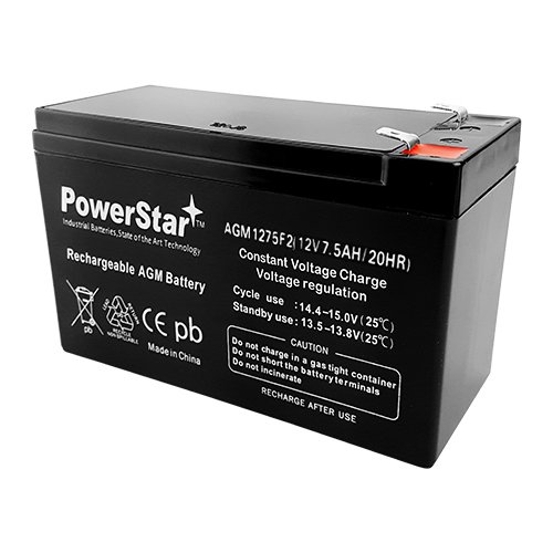12V 7.5AH Battery 6-DW-7 12V 7AH 10hr SHAOXING HUITONG REPL - 2 Pack