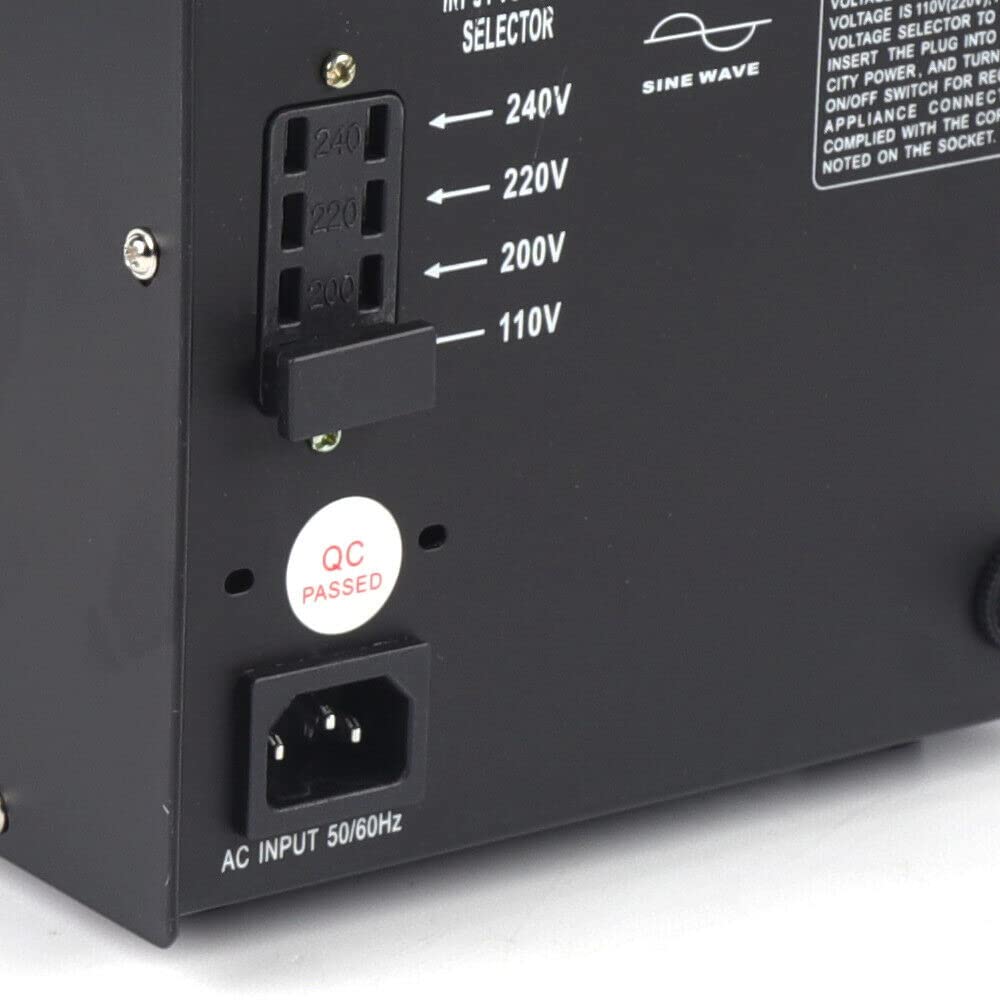 3000W Voltage Converter Transformer Machine Power Converters Voltage Changer 3-Prong Plug AC Power Transformer Heavy Duty Step-up/Step-Down 110V to 220V/220V to 110V