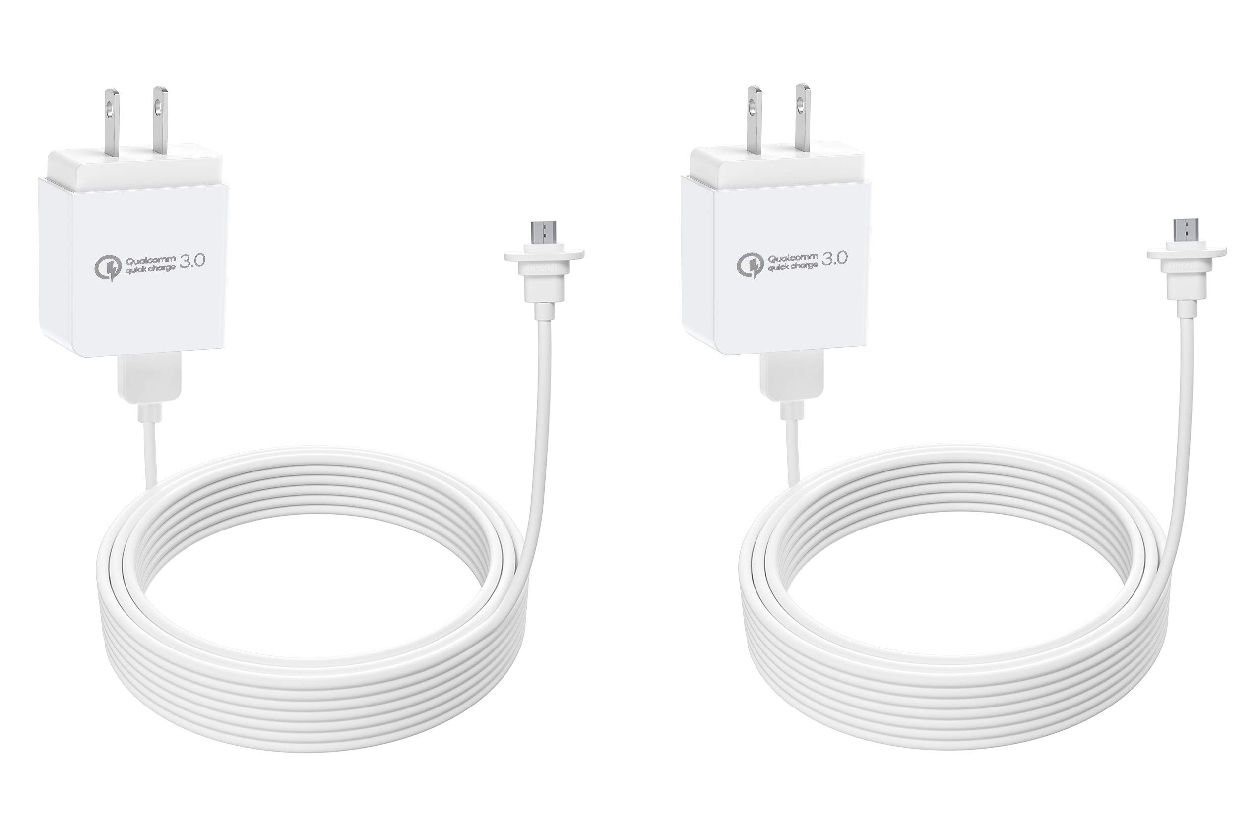 30ft Charging Cable for eufyCam 2C Pro/2C, Outdoor Extra Long Power Cord with Power Adapter for Continuous Charging (2 Pack)