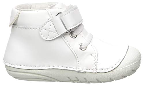 Stride Rite baby boys Soft Motion Frankie Athletic Sneaker, White, 3 Infant US