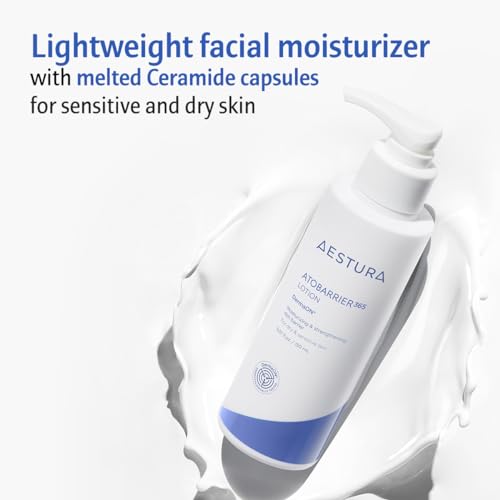 AESTURA ATOBARRIER365 CERAMIDE LOTION | Lightweight Face Moisturizer for Normal to Dry Skin for Men and Women | 5.07 oz, 150ml