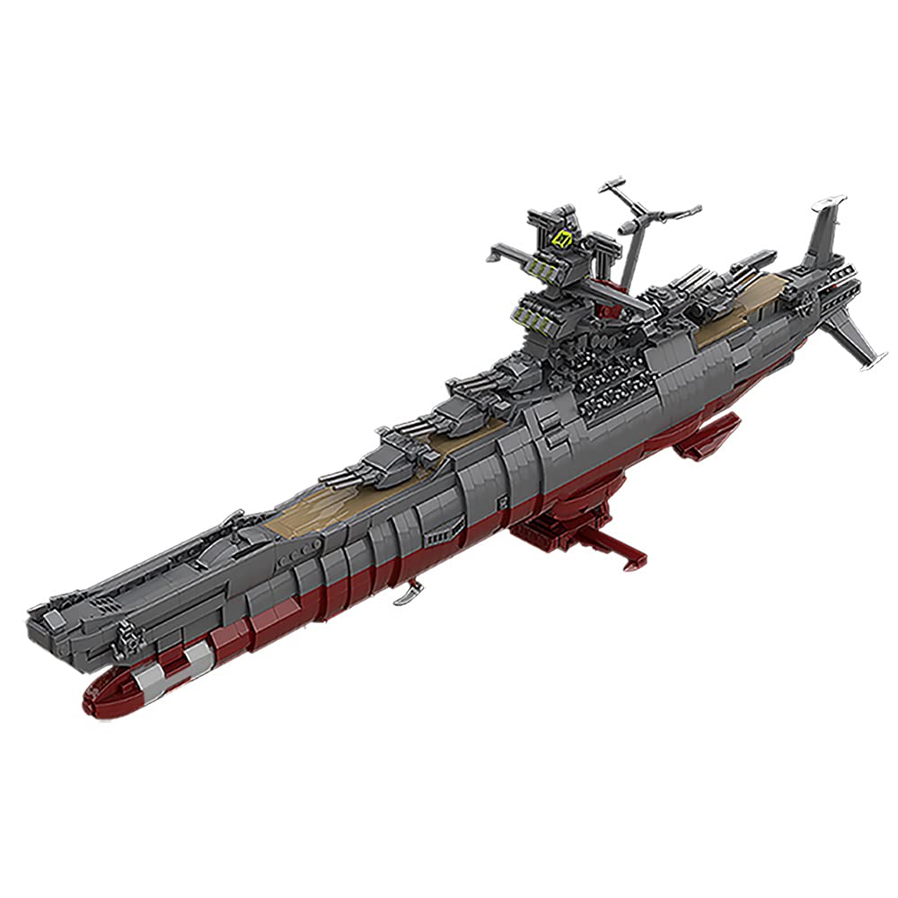 1,782 Pieces Space Battleship Yaamato Building Blocks Set, Historical Military Model Warship Building Toy, War II Battleship Models Construction Set for Adults, New 2023