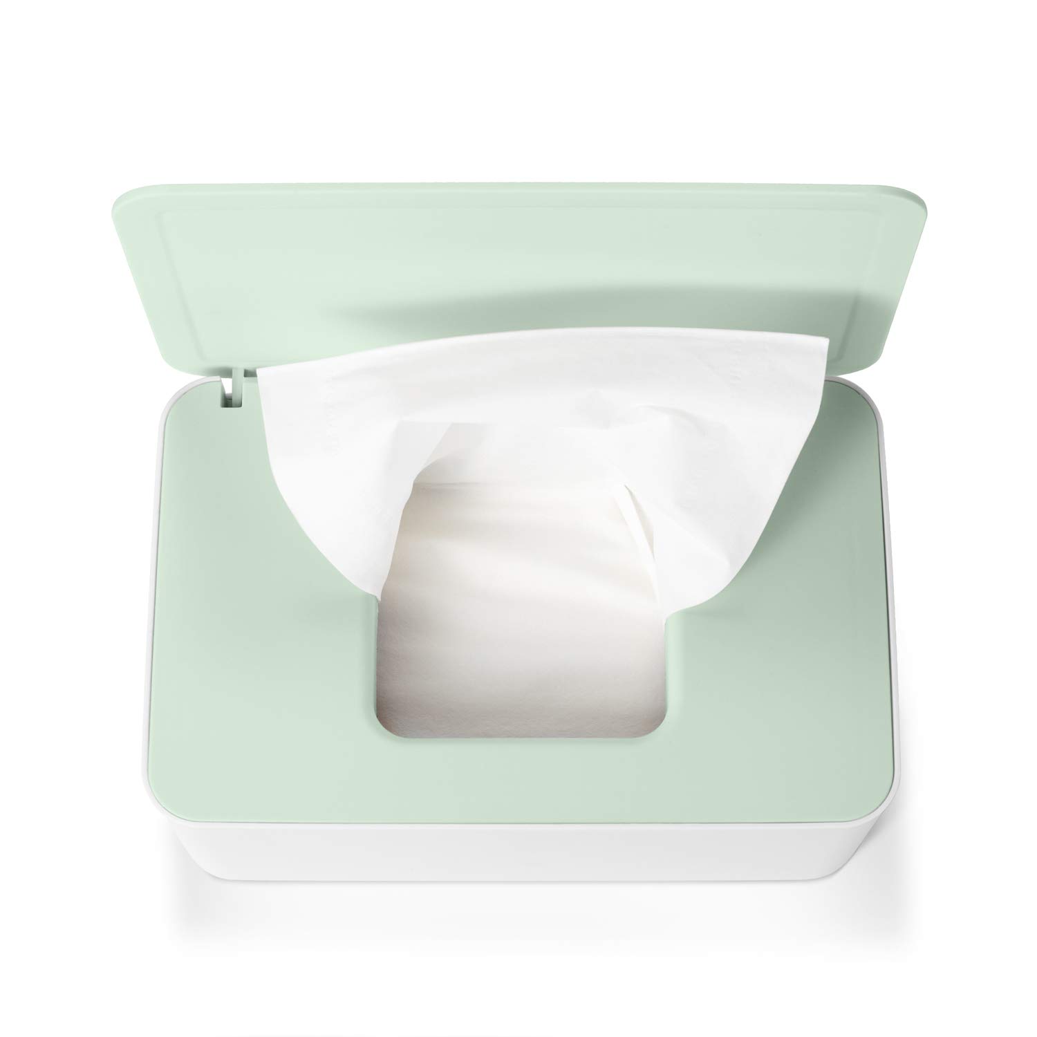 Diaper Wipes Dispenser Baby Wipes Case, Baby Wipe Holder Keeps Wipes Fresh, Non-Slip, Easy Open & Close Wipe Container Green