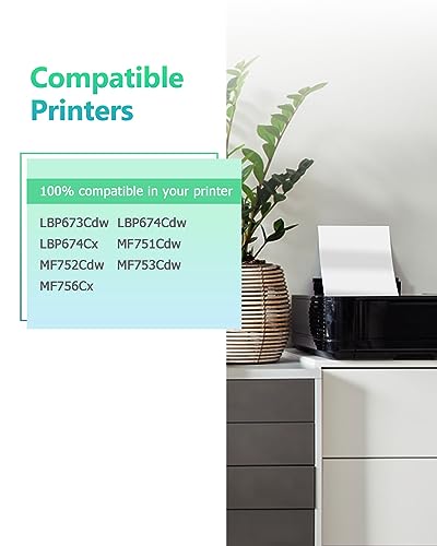 069 Toner Cartridge Compatible Replacement for Canon 069H for imageCLASS MF753Cdw MF751Cdw LBP674Cdw Printer (2 Yellow)