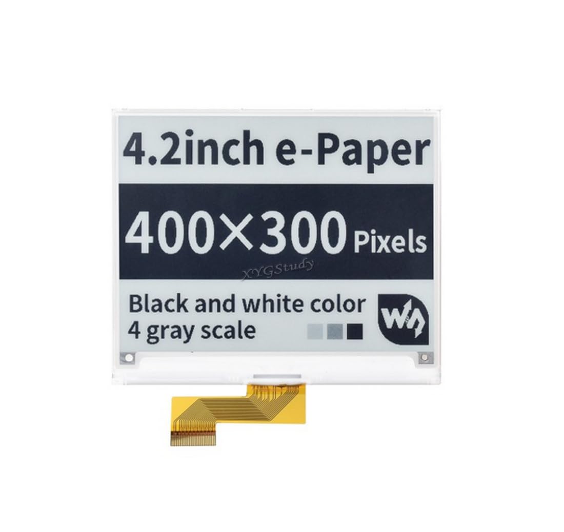 4.2inch E-Ink Raw Display Panel e-Paper for Raspberry Pi etc. Resolution 400x300 SPI Interface (no PCB) @XYGStudy (4.2inch e-Paper)
