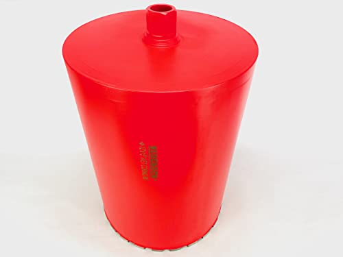 12" Inch Diamond Wet Core Drill Bit 1-1/4” Threaded by BLUEROCK Tools for Concrete Rebar Asphalt Brick Rock Masonry Hole Barrel Coring