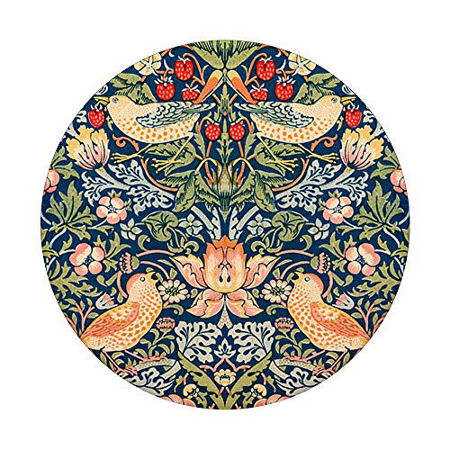 Bird Pattern Vintage Trees Plants Retro Botanical Leaves PopSockets Grip and Stand for Phones and Tablets