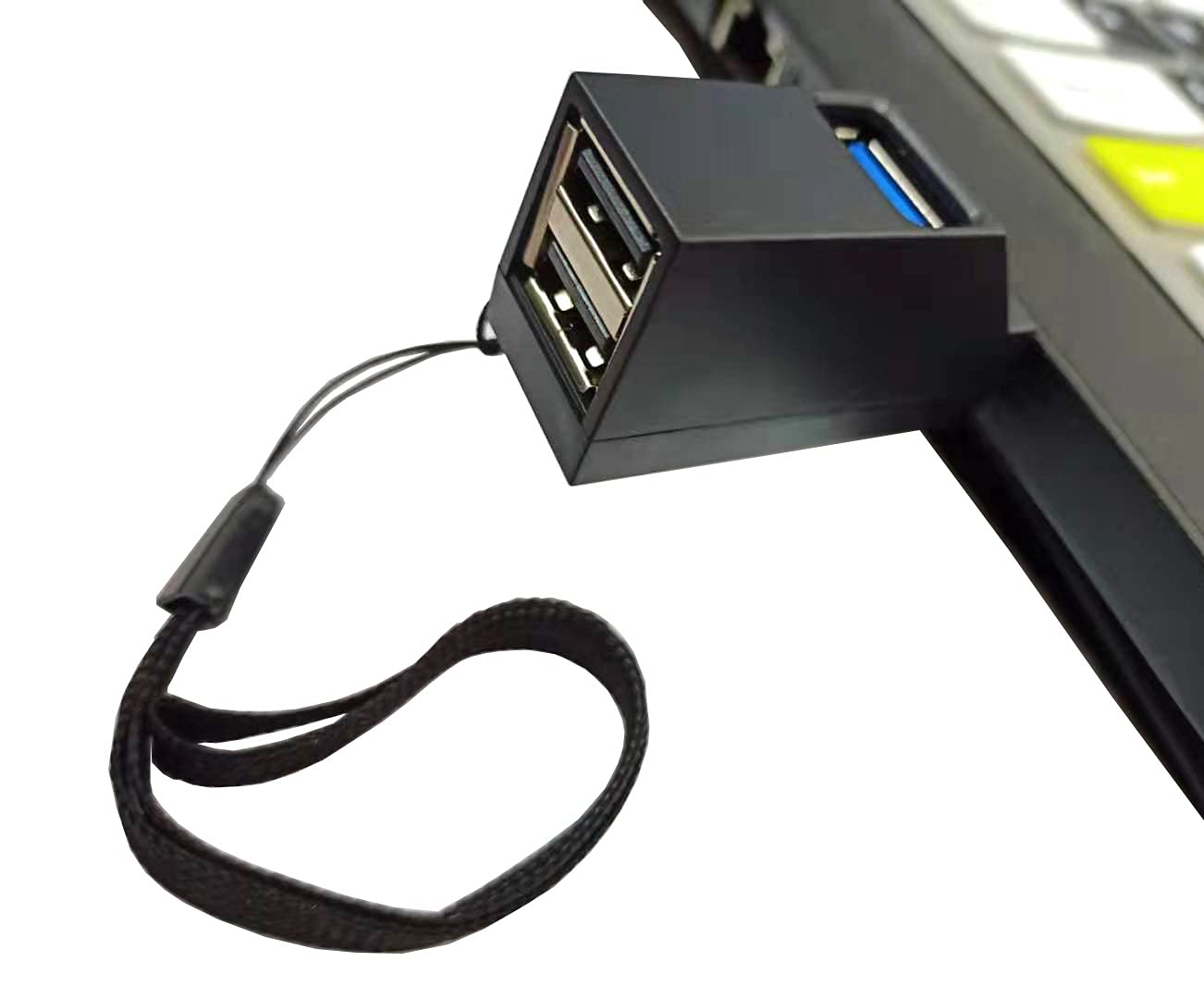 3-Port USB 3.0 Hub, Traovien USB 3.0/2.0 Data Hub Splitter Portable for PC, Laptop(Black,1pcs)