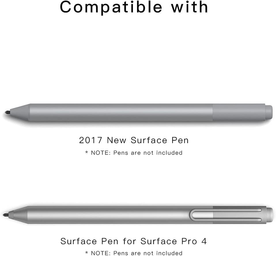 3-Pack Surface Pro 4 5 6 7 Book Pen Tip Replacement(Black) - Compatible with Microsoft Surface Pro 4 and 2017 Surface Pen (Model 1776)