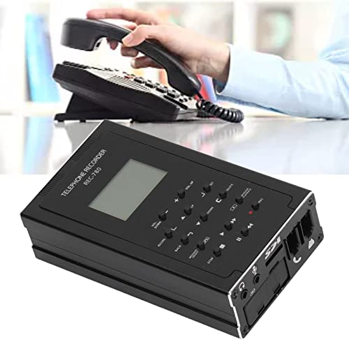 100‑240V REC-780 Telephone Recorder, Landline Phone Call Recorder, Automatic Manual Telephone Recording Device, 32GB Memory Telephone Recorder, for Home Office