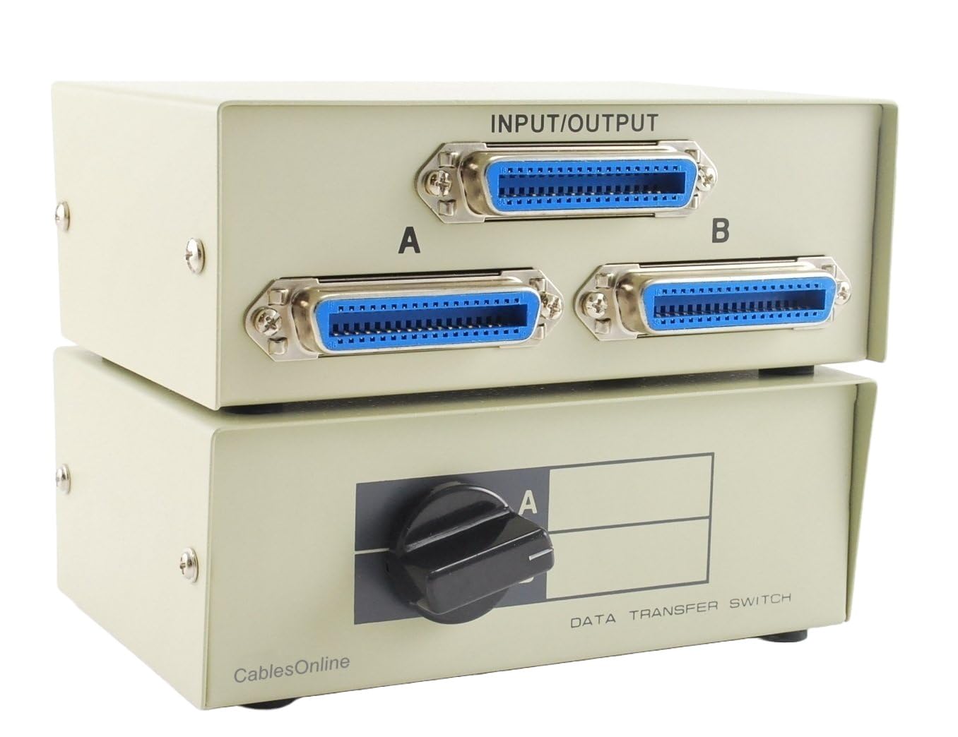 2-Way Centronics 36 (CN36) Female Manual Data Switch Box, CablesOnline SB-006