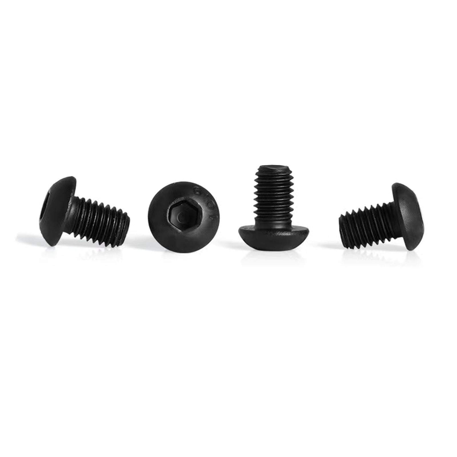 30 Pcs M4-0.7 x 45mm Button Head Socket Cap Screws, 10.9 Grade Alloy Steel, Allen Socket Drive, Black Oxide Finish, Full Thread (10.9 Grade,M4-0.7 x 45mm,30 Pcs)