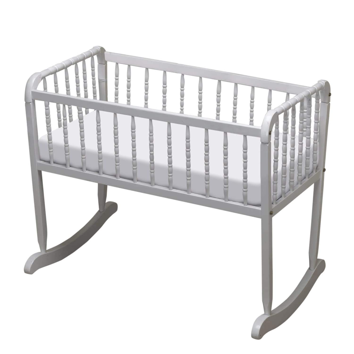 Baby Doll Bedding Modern Hotel Style Cradle Bedding Set, Yellow